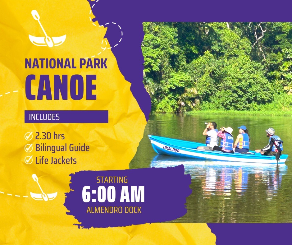 National Park Canoe Trip 6:00 AM - Local Tortuguero Boats